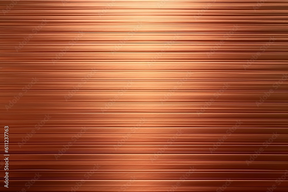 Brushed copper horizontal lines metal background texture created with ...