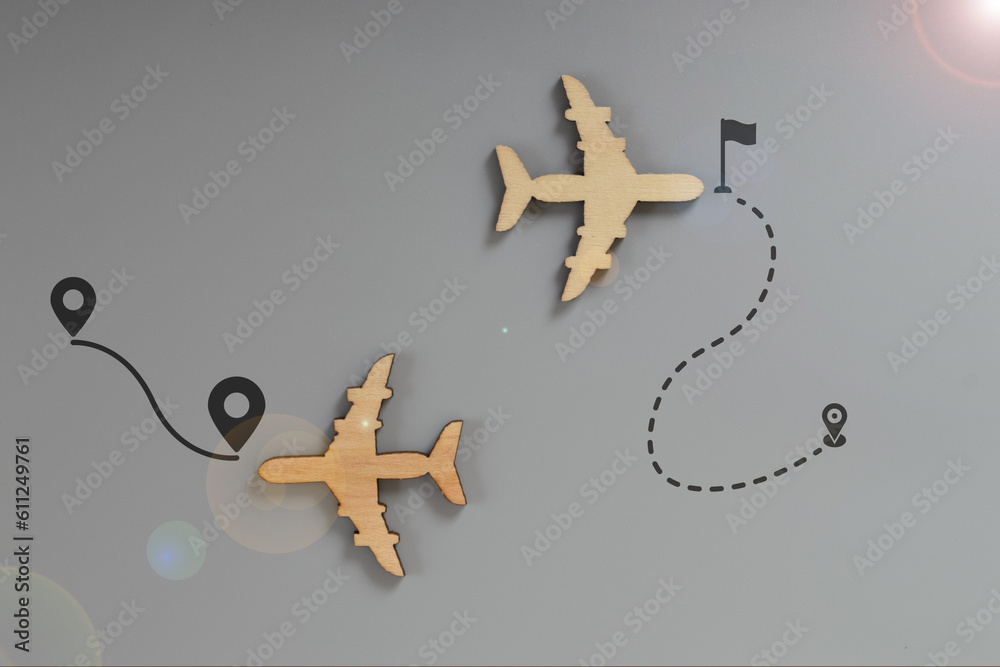 airplane travel: Immerse yourself in the travel concept as you embark ...