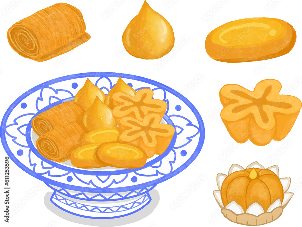 Thai Desserts serving in a Thai ceramic ware.Png clipart isolated on ...