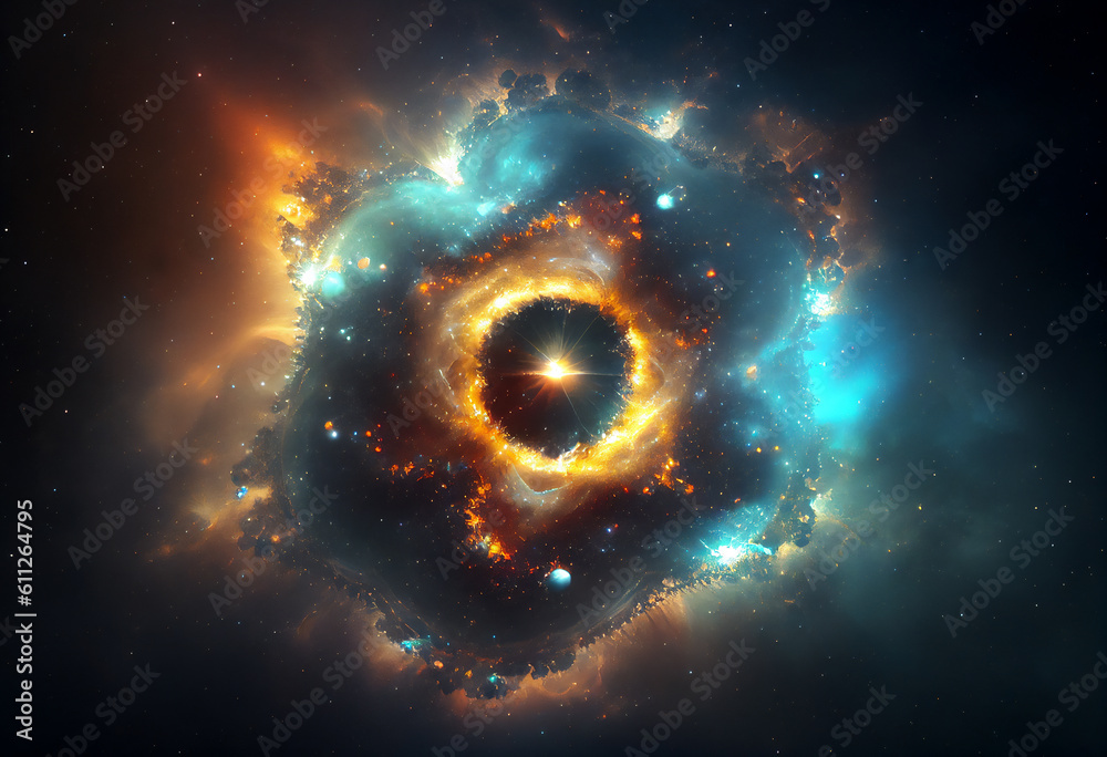 Galaxy supernova nebular background of the universe celestial stars in ...