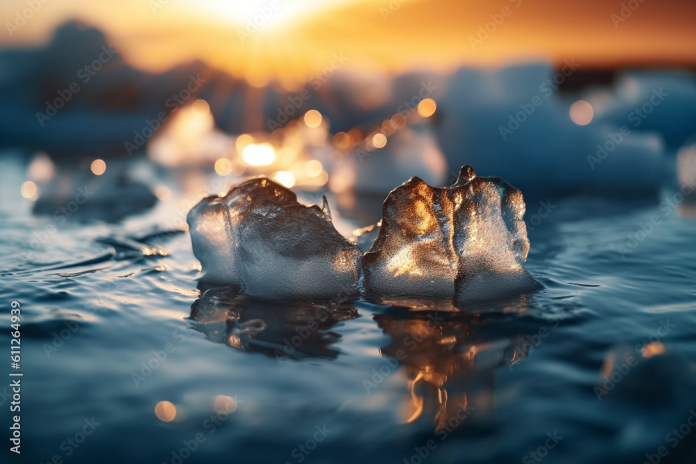 Melting polar ice caps, Climate change and environmental degradation ...