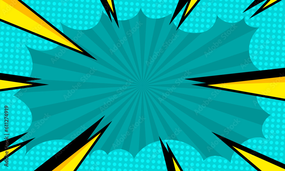 Blank comic zoom background design Stock Vector | Adobe Stock