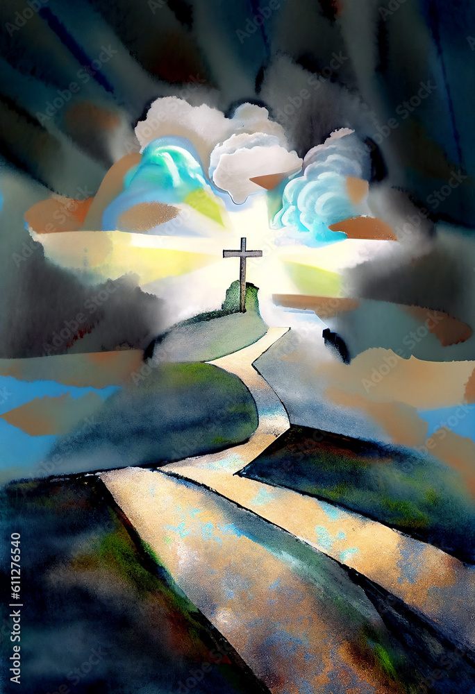 The road to the Kingdom of Heaven which leads to salvation and paradise ...