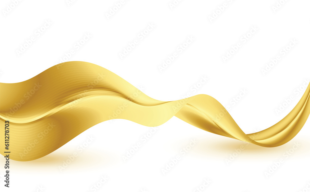 Luxury modern abstract scene. golden curve lines sparkle with free ...