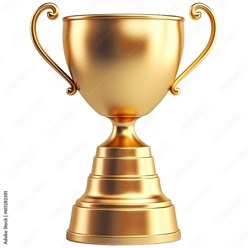 Gold Trophy cup transparent background, PNG ,Generative AI Stock ...