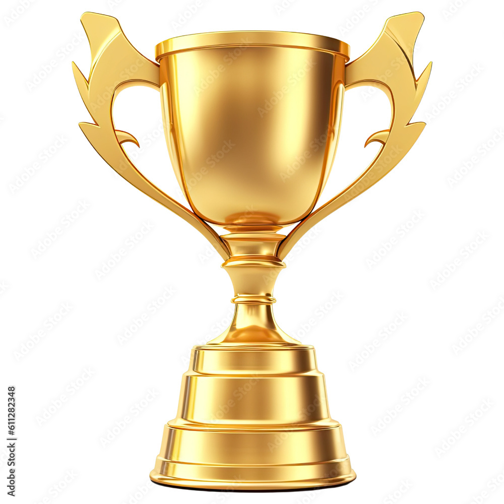 Gold Trophy cup transparent background, PNG ,Generative AI Stock ...