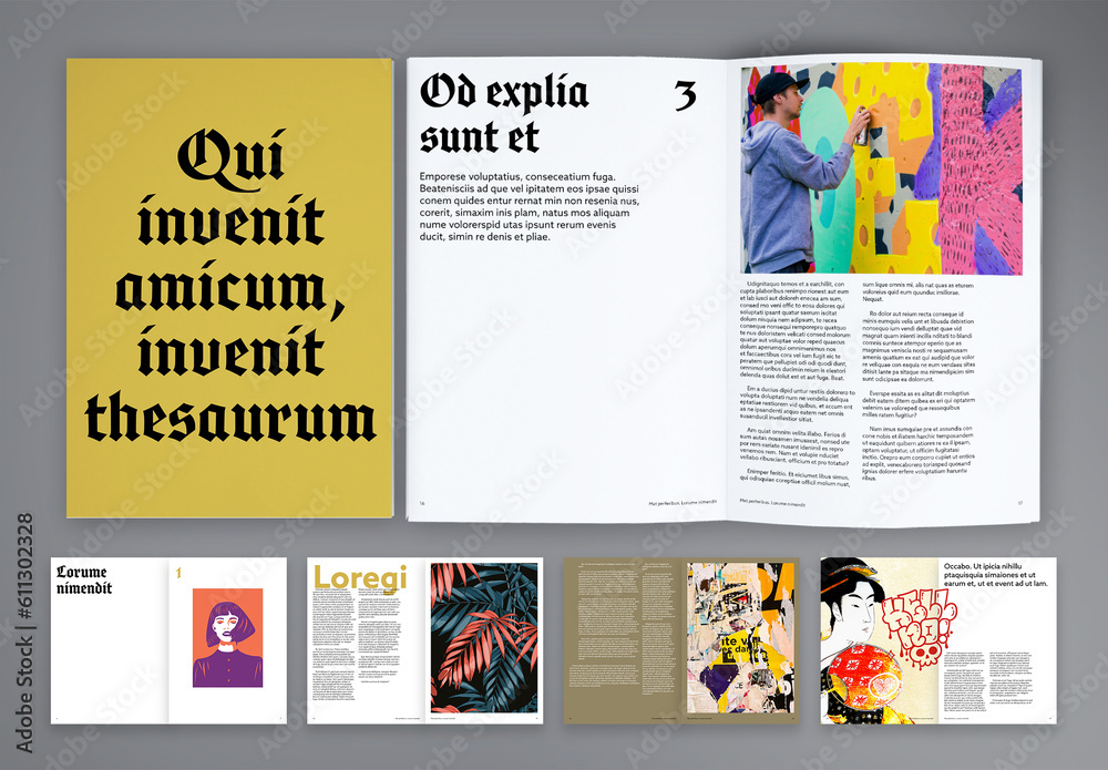 Unique and Visual Brochure Layout Stock Template | Adobe Stock