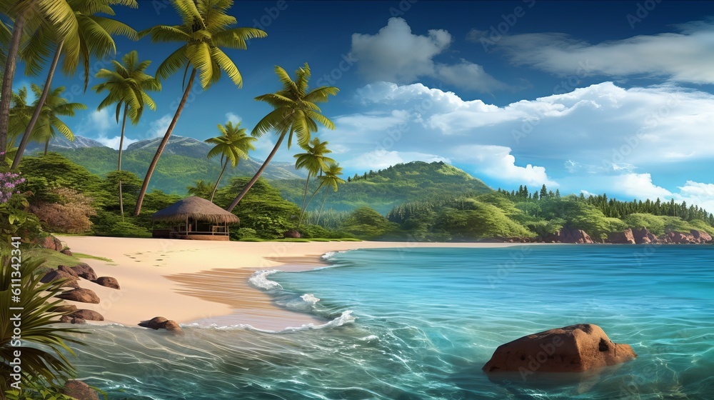 Escape to a tropical paradise with ultra detail HD backgrounds that ...