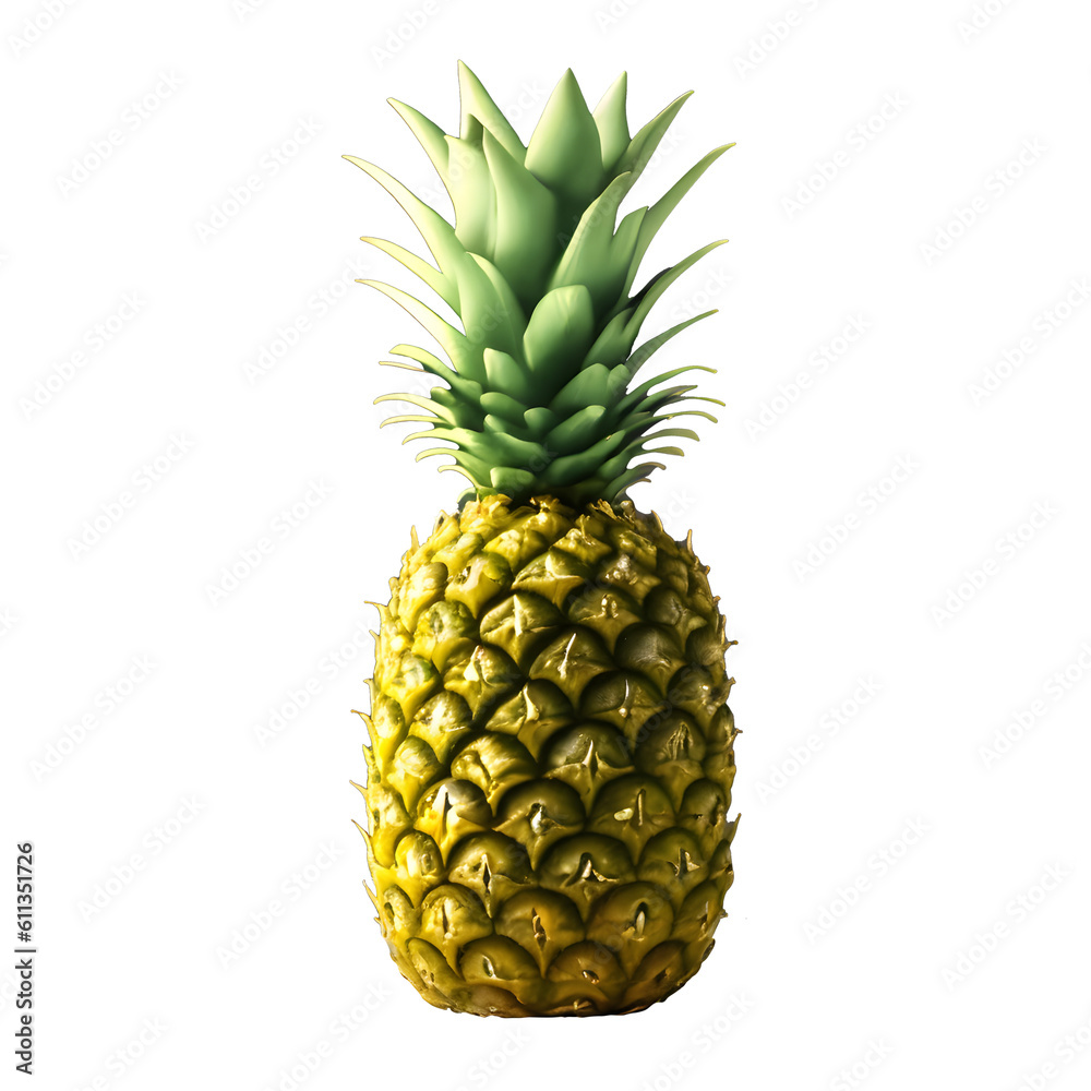 pineapple isolated on transparent background, png format Stock ...