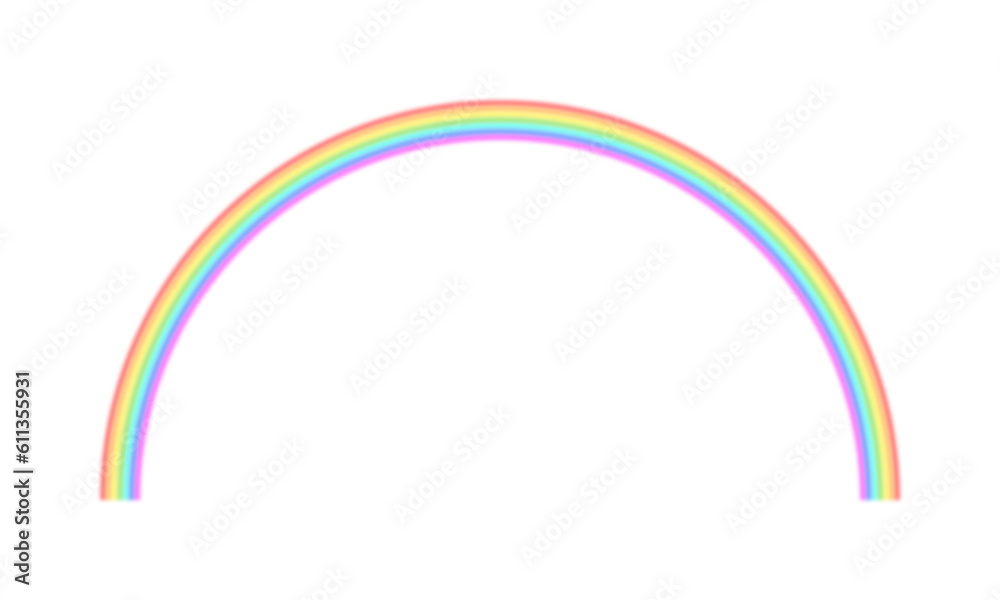 Rainbow with transparent effect isolated on transparent background ...