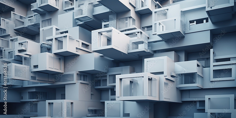 Abstract modern architecture mesmerizes with its fusion of form and ...