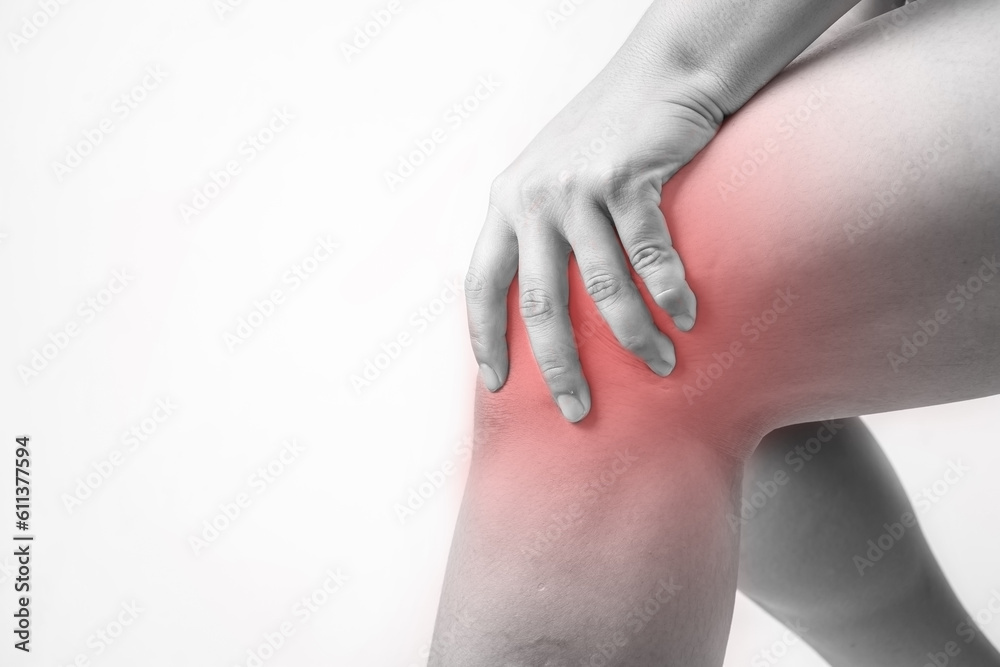 knee injury in humans .knee pain,joint pains people medical, mono tone ...