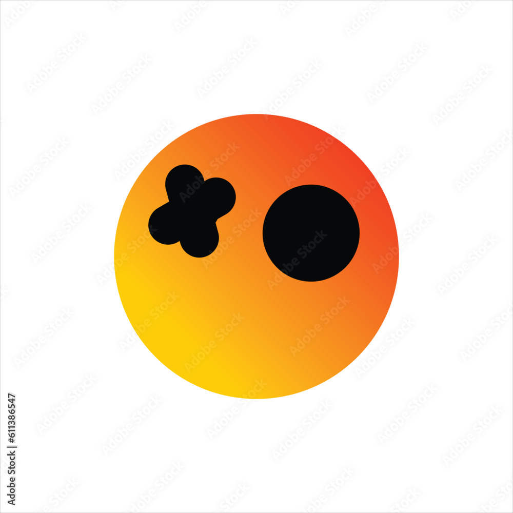 Happy smiley face or emoticon line art icon for apps and websites Stock ...