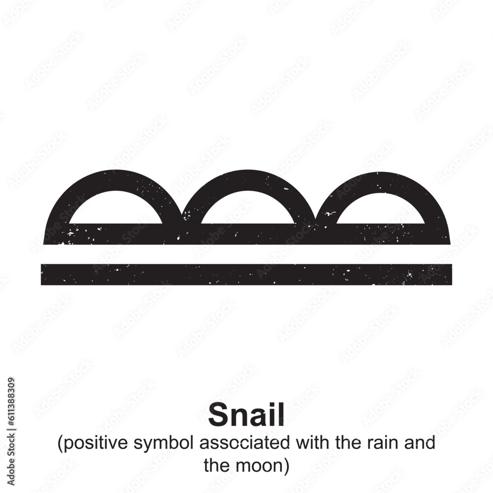 Snail (positive symbol associated with the rain and the moon) - Berber ...