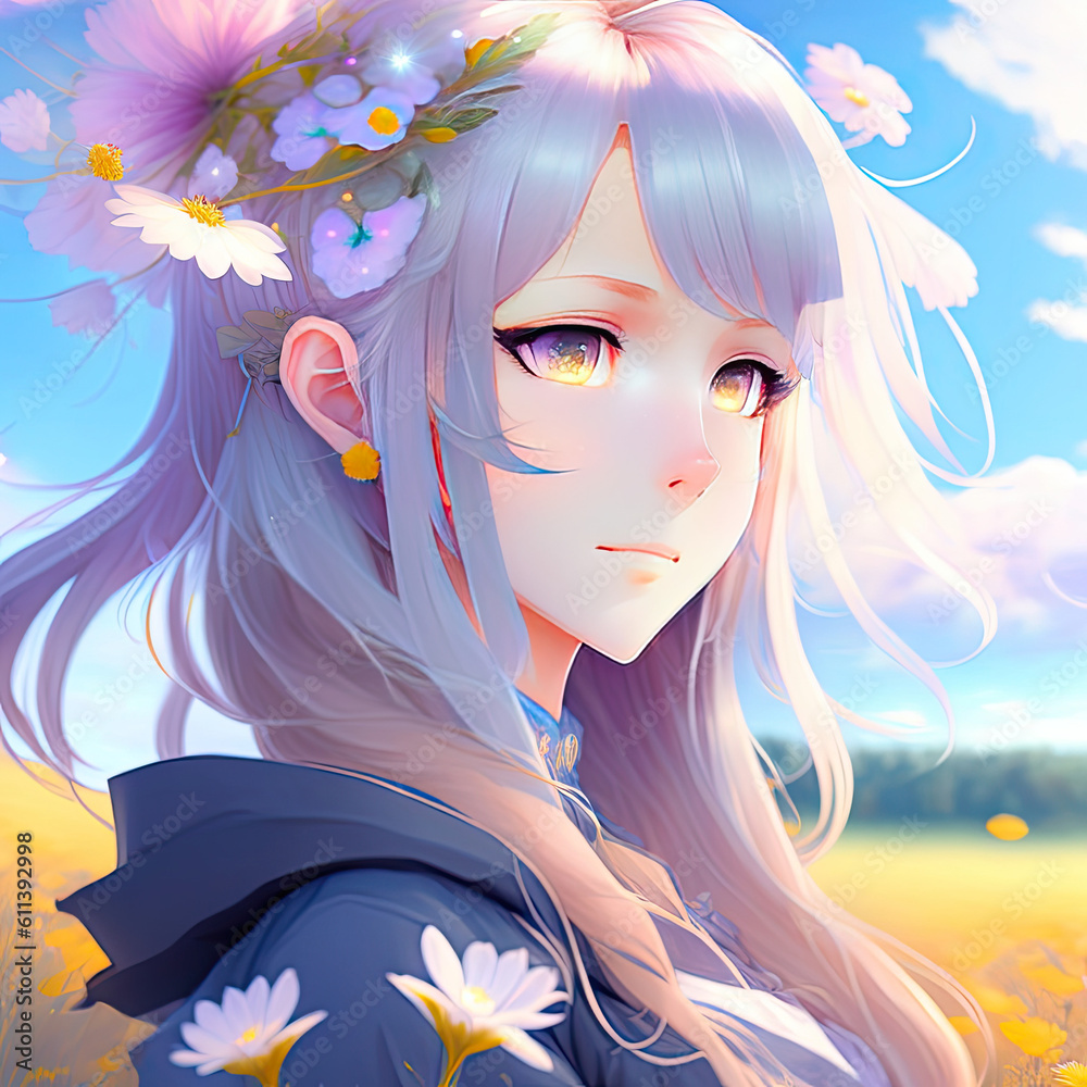 Generative AI, Ai Generated Art, anime girl, chibi girl, cute anime ...