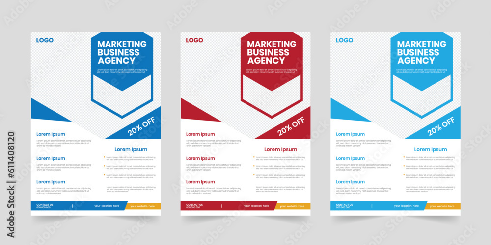 Professional business agency editable marketing a4 flyer, business case ...