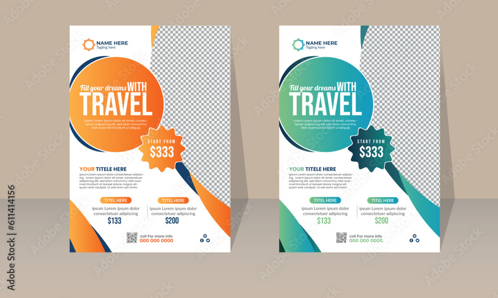 Flyer Template for Traveling Trip flyer design minimalist flyer for ...