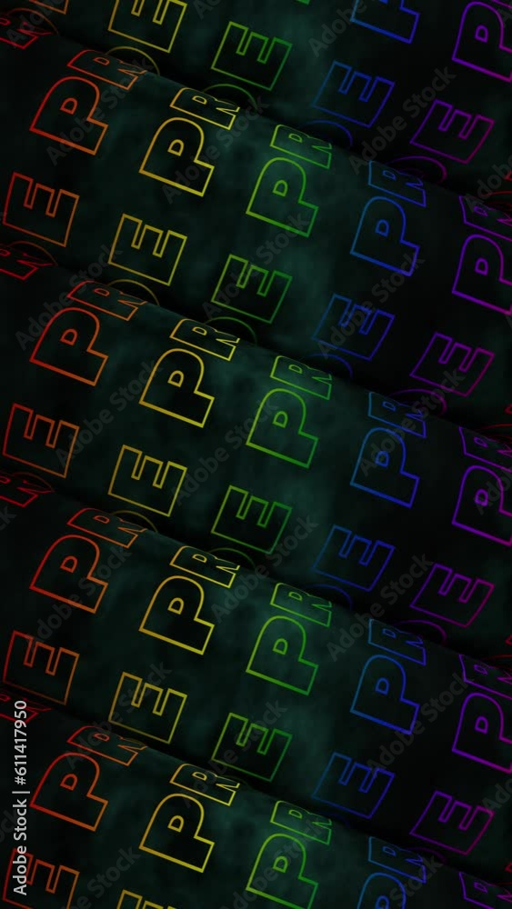 Happy Pride Month! Vertical LGBTQ Pride Month Colorful Rainbow Pride ...