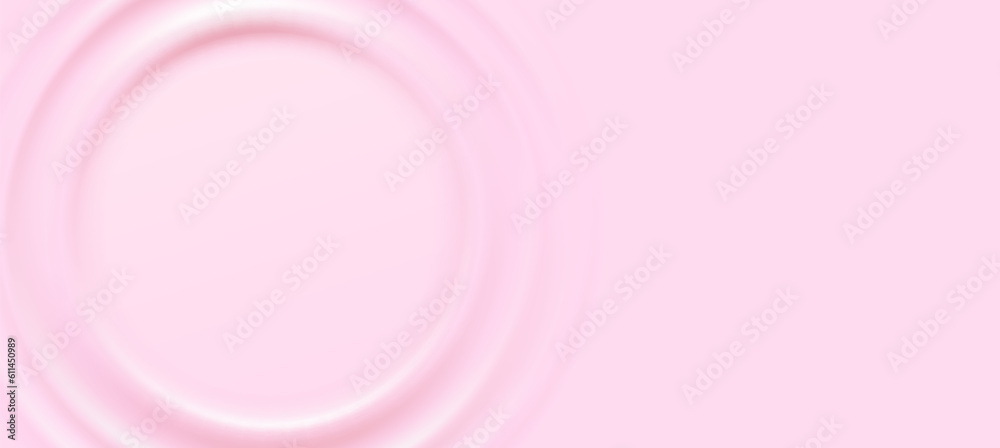 Milk beverage splash frame background. 3d yogurt wave border. Milky ...
