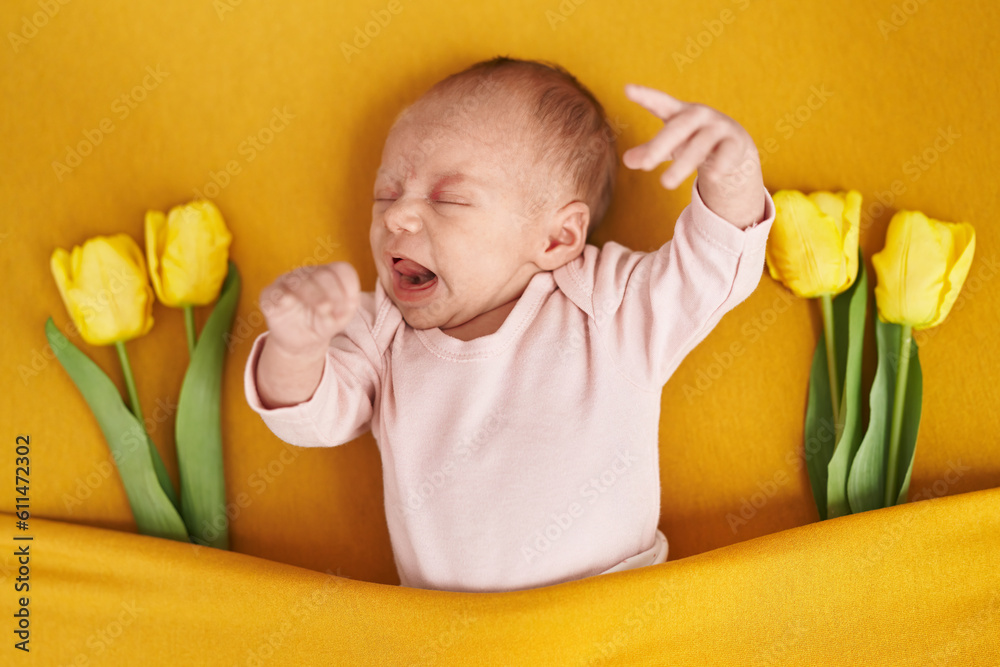 Crying Hispanic Baby
