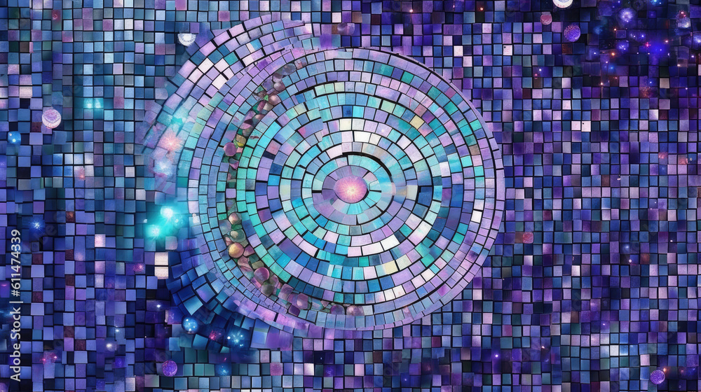 Radiant Mosaic Masterpiece A Stunning Colorful Gradient Background with ...