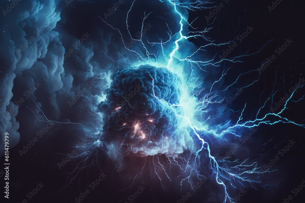 mysterious black object emitting powerful bolts of lightning ...