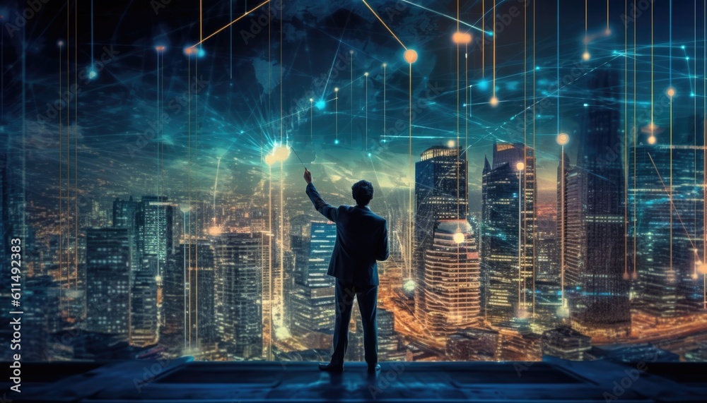 Business development to success and growing growth concept, Businessman ...