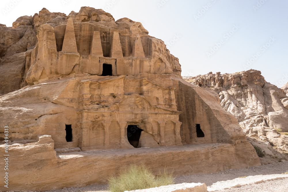 View of the Obelisk Tomb, a notable structure featuring an obelisk ...