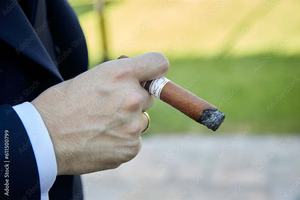 abano, fumar, perjudicial, humo, fiesta, celebración, momento Stock ...