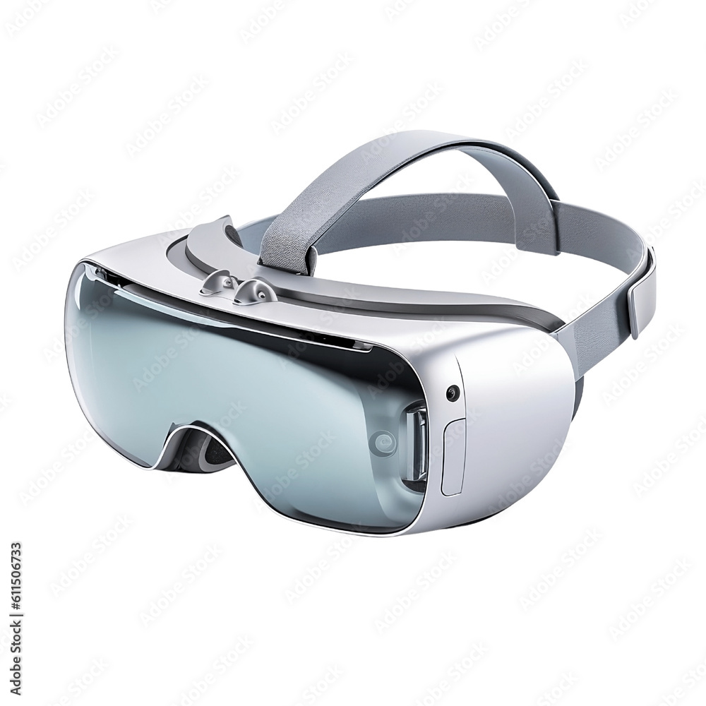 Virtual reality headset isolated on transparent background, Modern ...