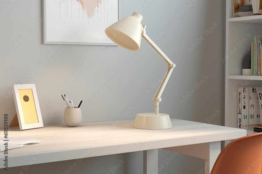 Mockup of a desk lamp Generative AI Stock Illustration | Adobe Stock