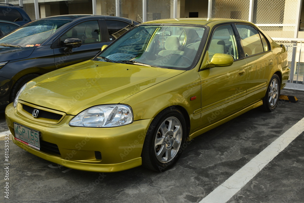 Honda civic at East side collective car meet in San Juan, Philippines Stock Photo | Adobe Stock