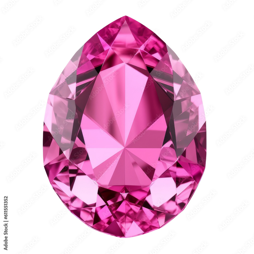 pink diamond isolated on transparent background cutout Stock ...