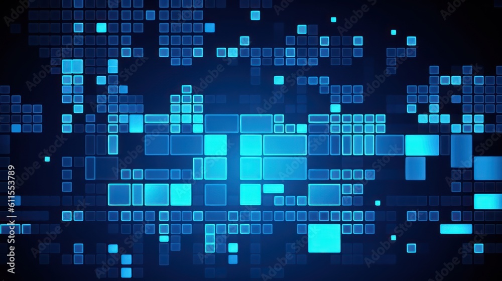 abstract blue background with squares HD 8K wallpaper Stock ...