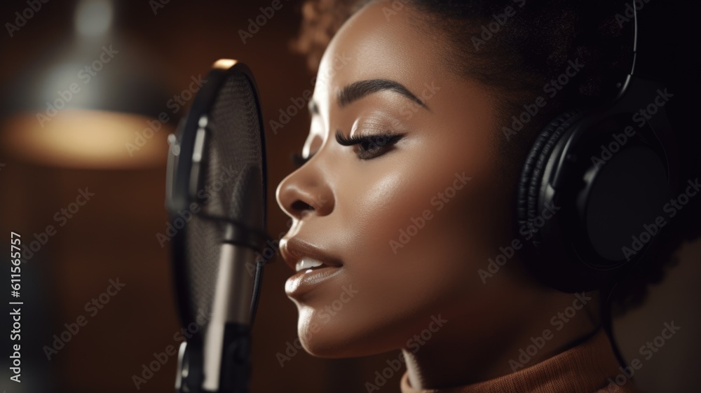 R&B Singer Female African-American Young Adult Recording vocals for ...