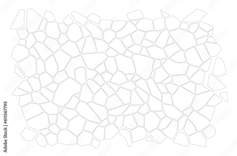 Stone on ground vector, Broken tiles mosaic pattern. texture interior ...