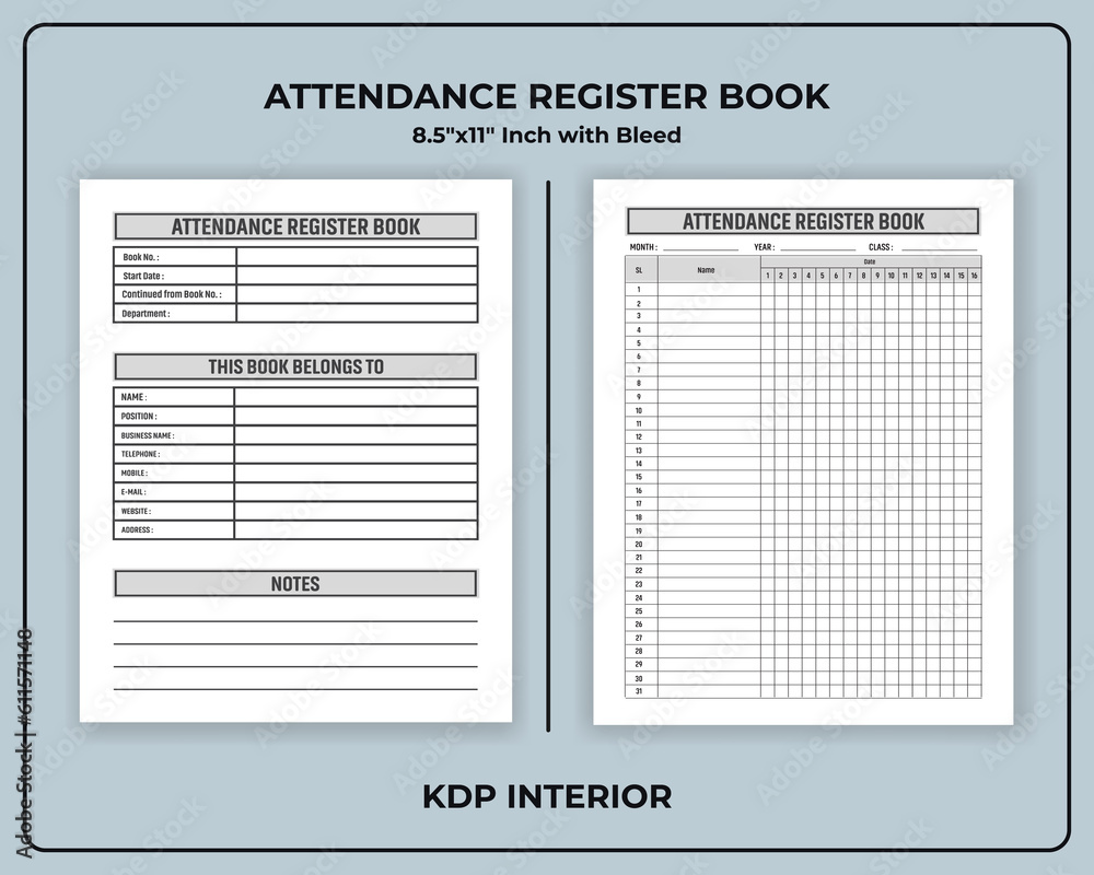 Attendance Register Log