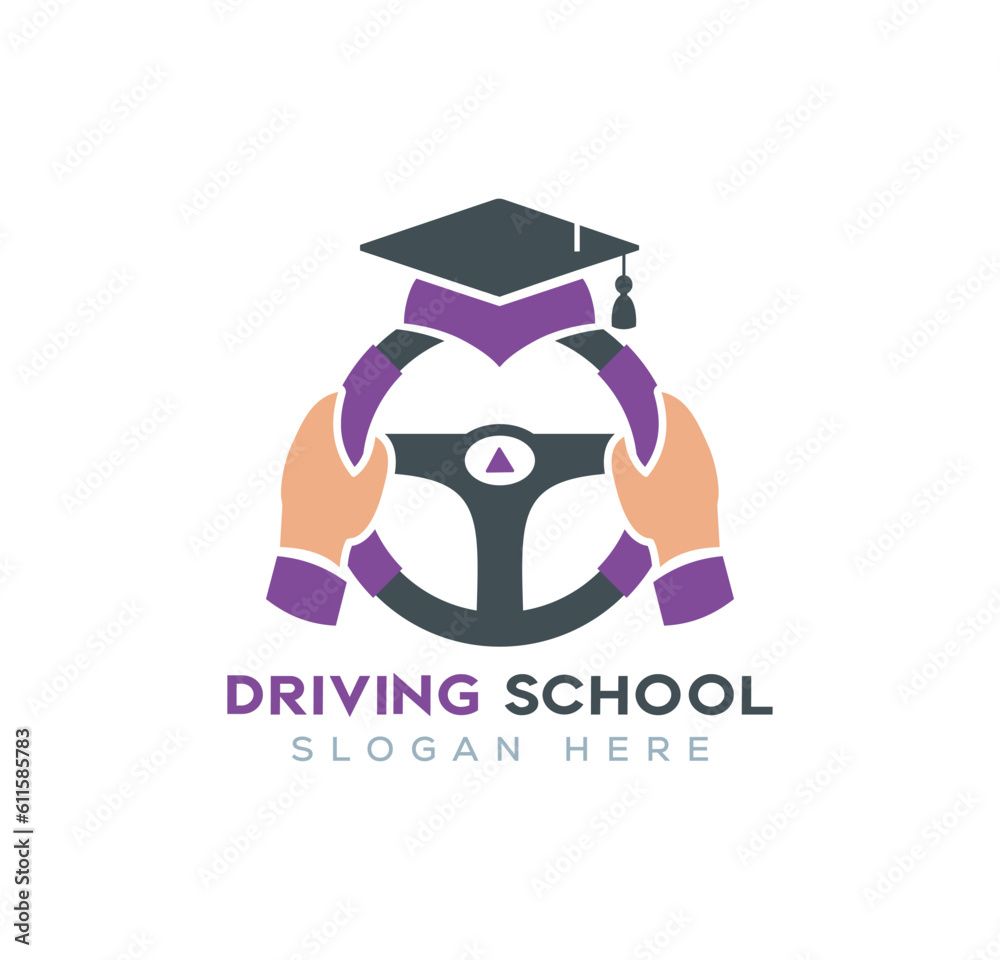 Drive School Logo. drive icon. driving school logo icon vector template ...