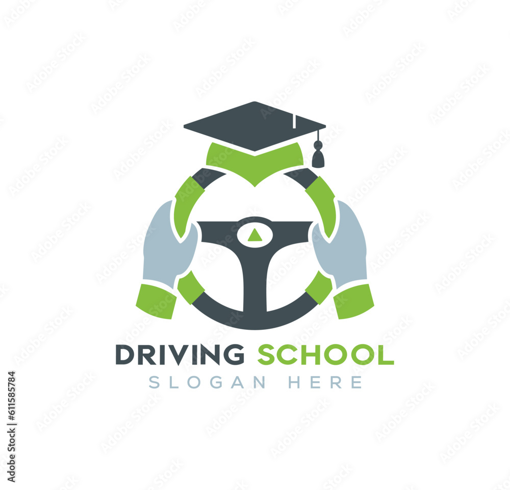 Drive School Logo. drive icon. driving school logo icon vector template ...