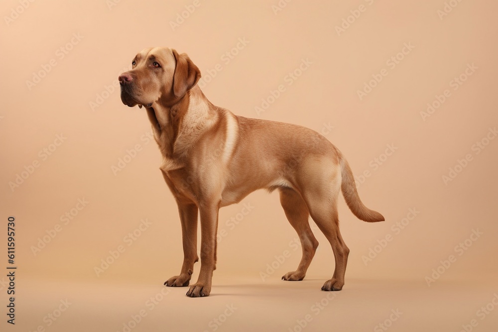 Labrador Retriever in full length, photography, studio photo. AI ...