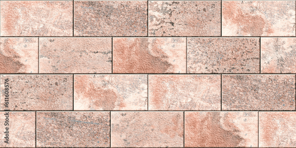 red wall, natural bricks wall background, red rusty bricks with hard ...