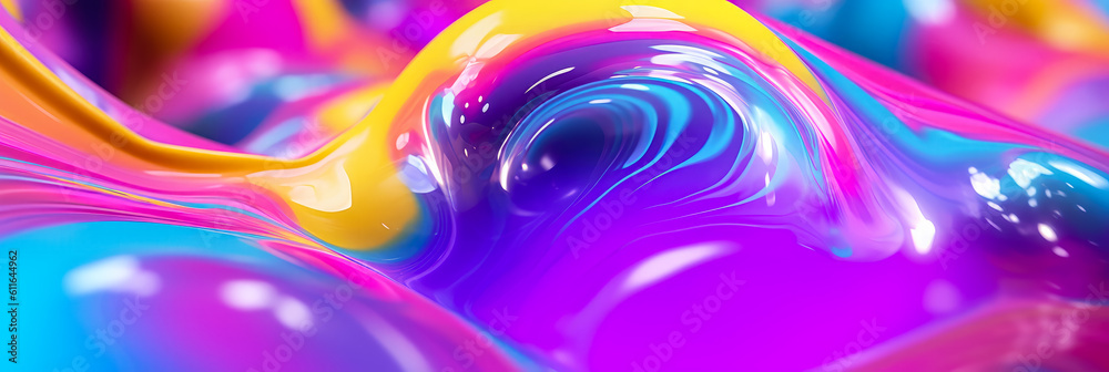 abstract art elements made of slime and liquid, chaotic shapes, plastic ...