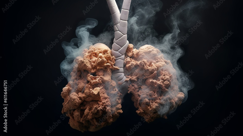The concept of air pollution and lung disease, the effects of polluted ...
