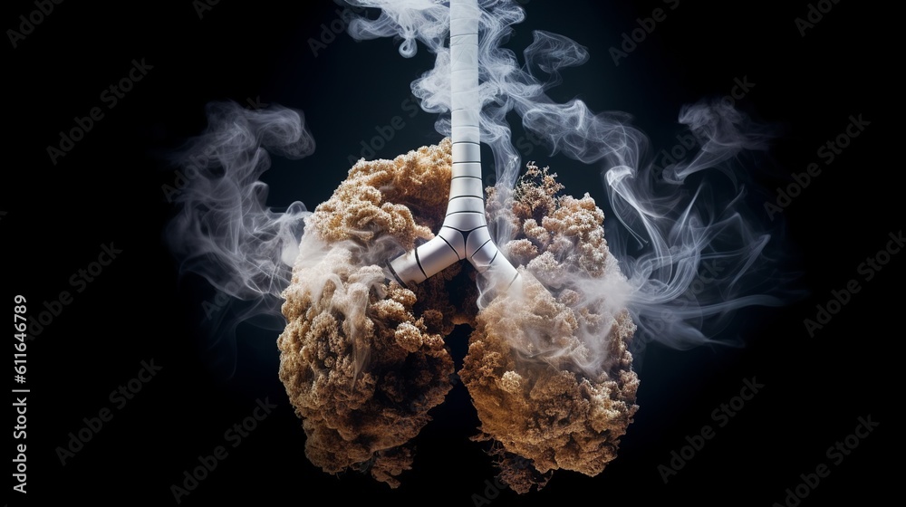 The concept of air pollution and lung disease, the effects of polluted ...