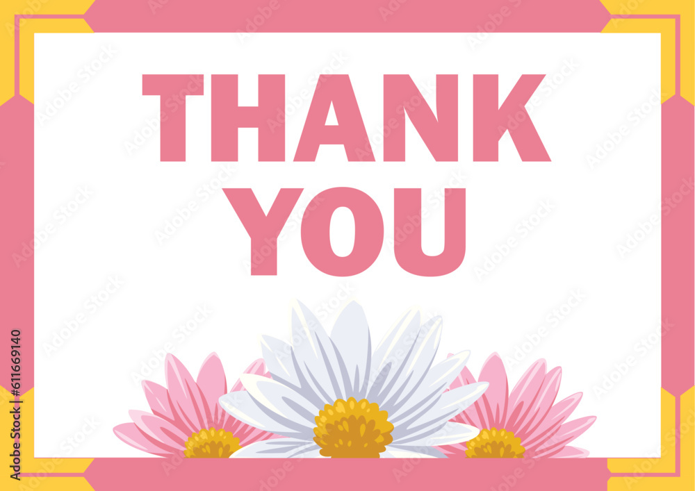 Thank you card, text or lettering. Vector script and handwritten ...