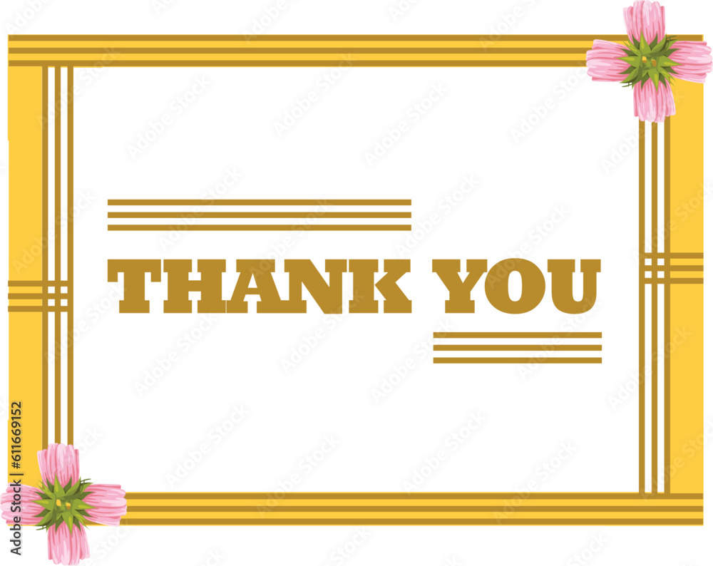 Thank you card, text or lettering. Vector script and handwritten ...