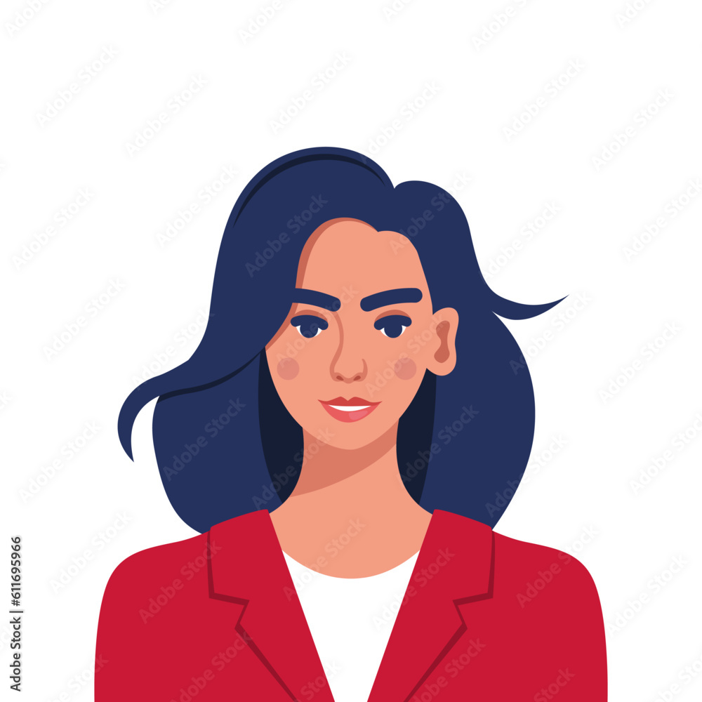 Businesswoman Portrait Beautiful Woman In Business Suit Employee Of Business Institution In