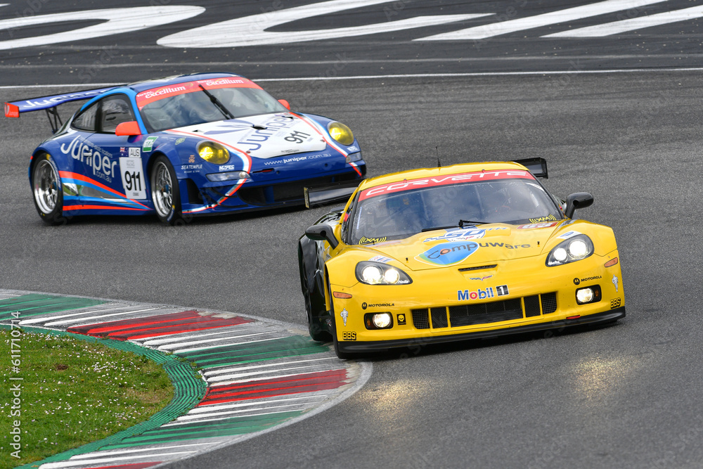 Scarperia, 2 April 2023: Chevrolet Corvette C6 ZR1 year 2010 in action ...