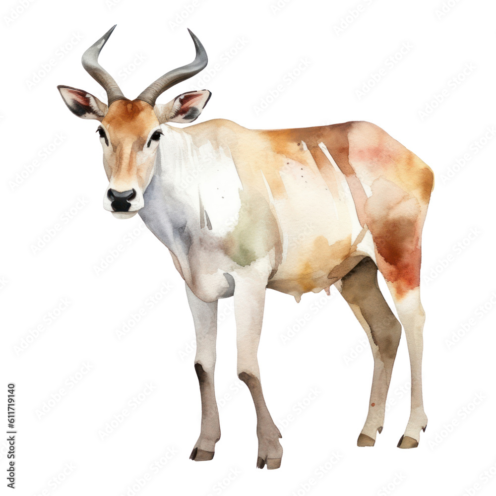 cow isolated on transparent background cutout Stock Illustration ...
