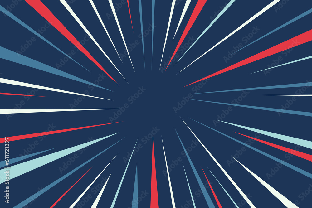 Manga brust frame. Comic book action lines. Cartoon background with ...